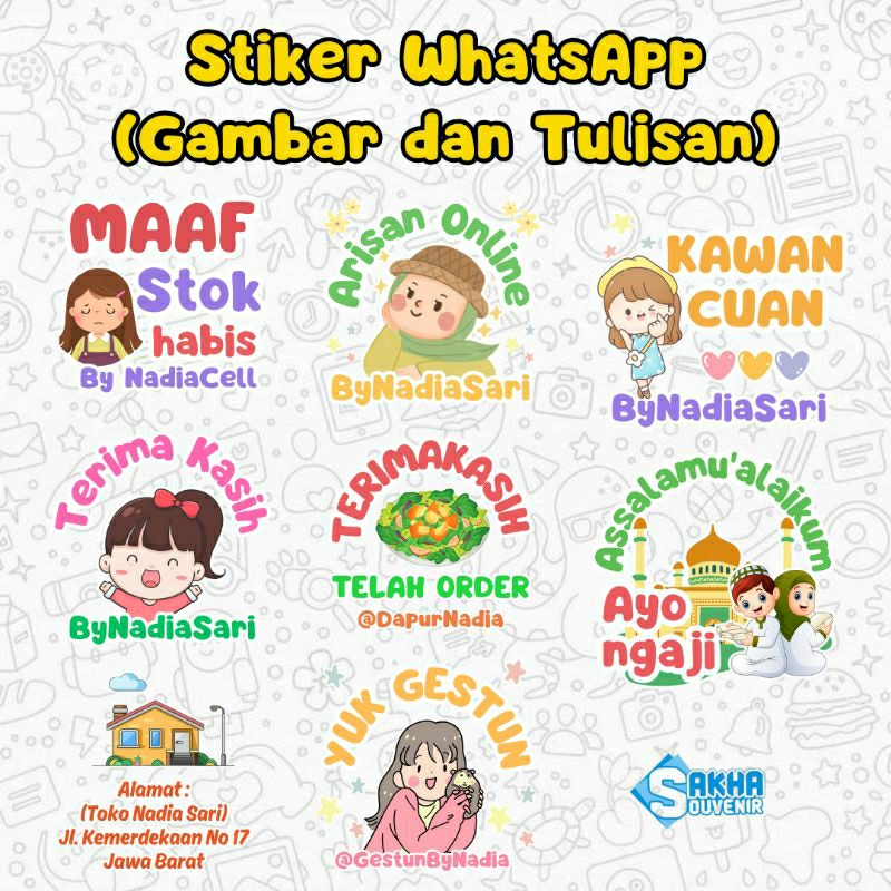 Jual Stiker Whatsapp Gambar dan Tulisan | Shopee Indonesia