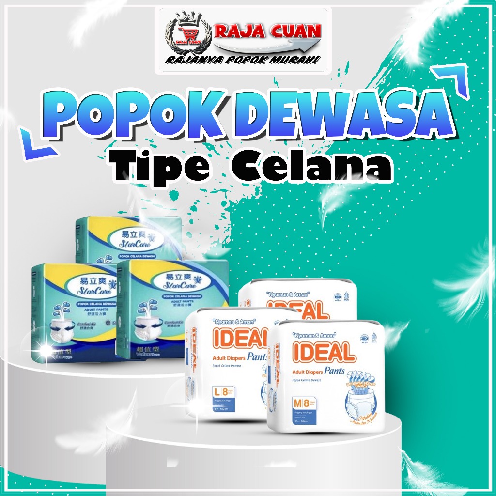 Jual Popok dewasa celana STARCARE / IDEAL | Shopee Indonesia