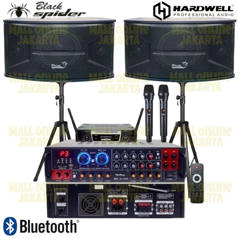 Jual Paket karaoke rumahan 10 inch targa sound system mic wireless ...