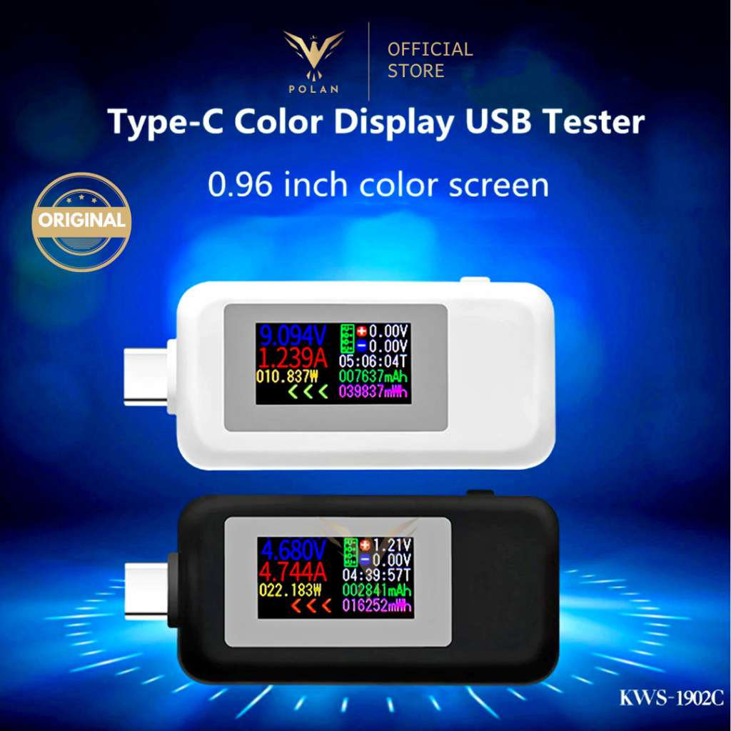 Jual USB TESTER KEWEISI KWS 1902C TYPE C / USB METER KWS-1902C TYPE-C ...