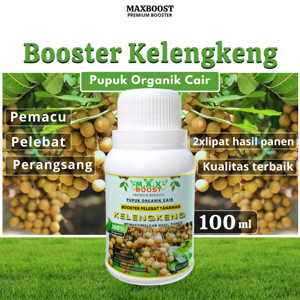 Jual COD Pupuk Booster Kalengkeng 100ML / Pupuk Pelebat Buah Kelengkeng Pemacu Tumbuh Bunga dan ...