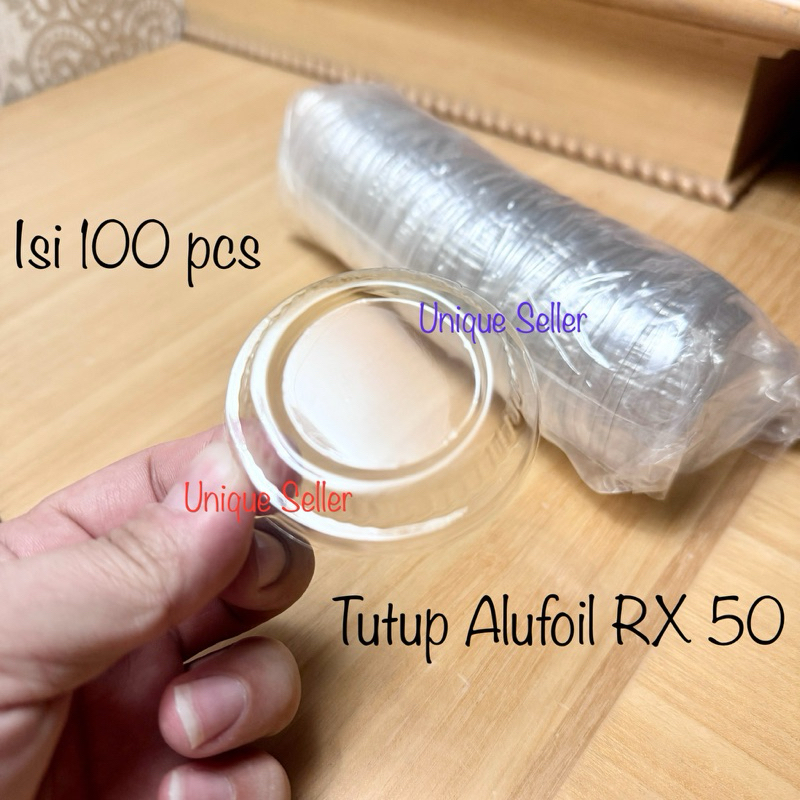 Jual [Isi100] Tutup Mika Aluminium Foil Cup RX 50 Bestfresh / Aluminium Foil Alufoil Tray ...