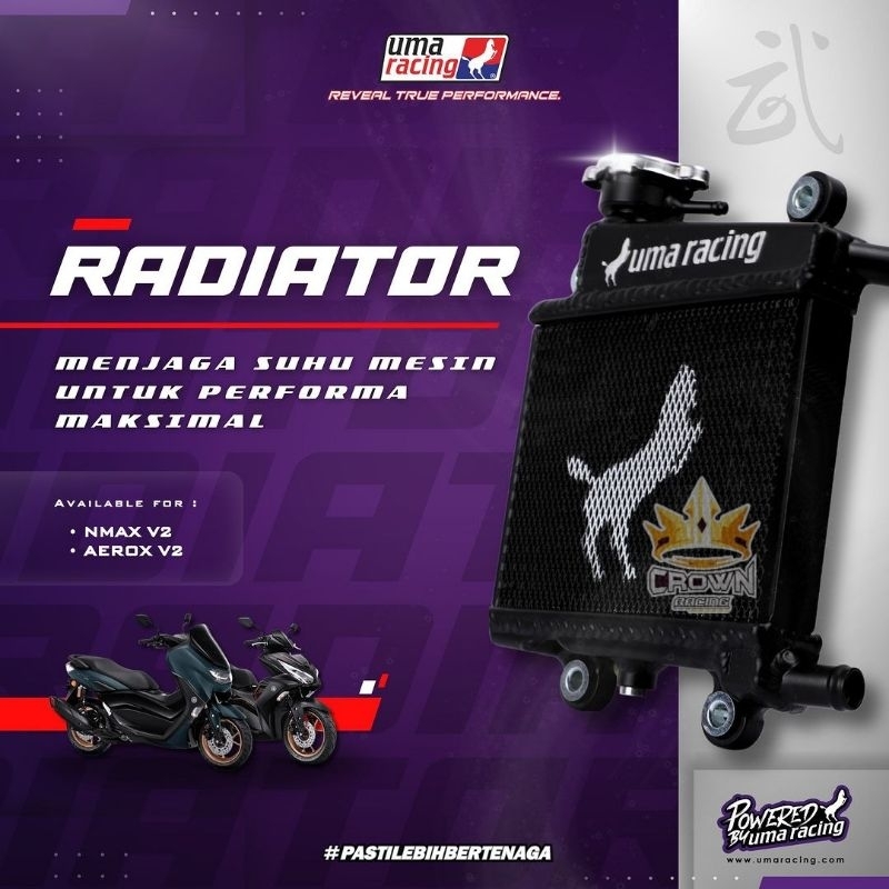 Jual Radiator Uma Racing Yamaha Aerox 155 Old New / All New Nmax 155 ...