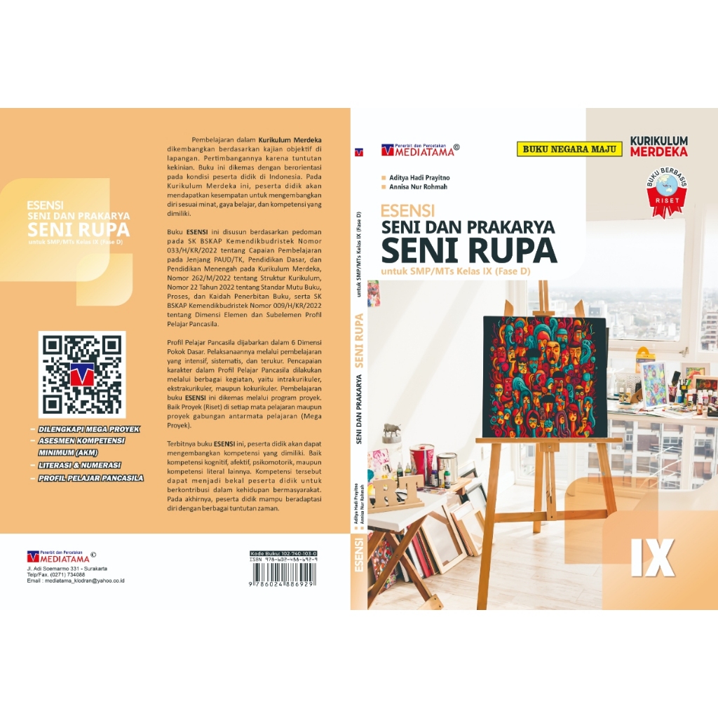 Jual ESENSI Seni Rupa SMP/MTS Kelas IX (Fase D) Kurikulum Merdeka Buku Berbasis Riset | Shopee ...
