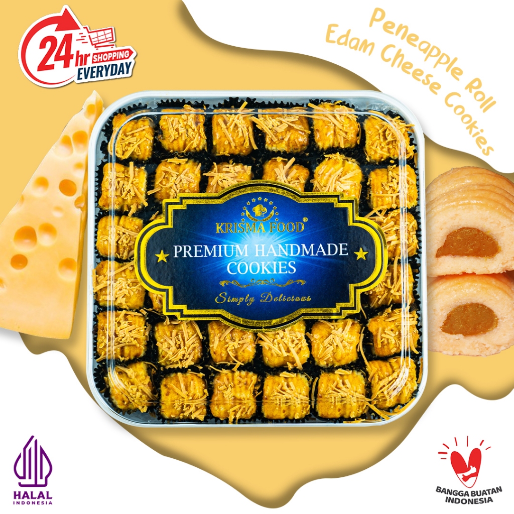 Jual PINEAPPLE EDAM CHEESE COOKIES || 2703 || KRISMA FOOD | Shopee ...