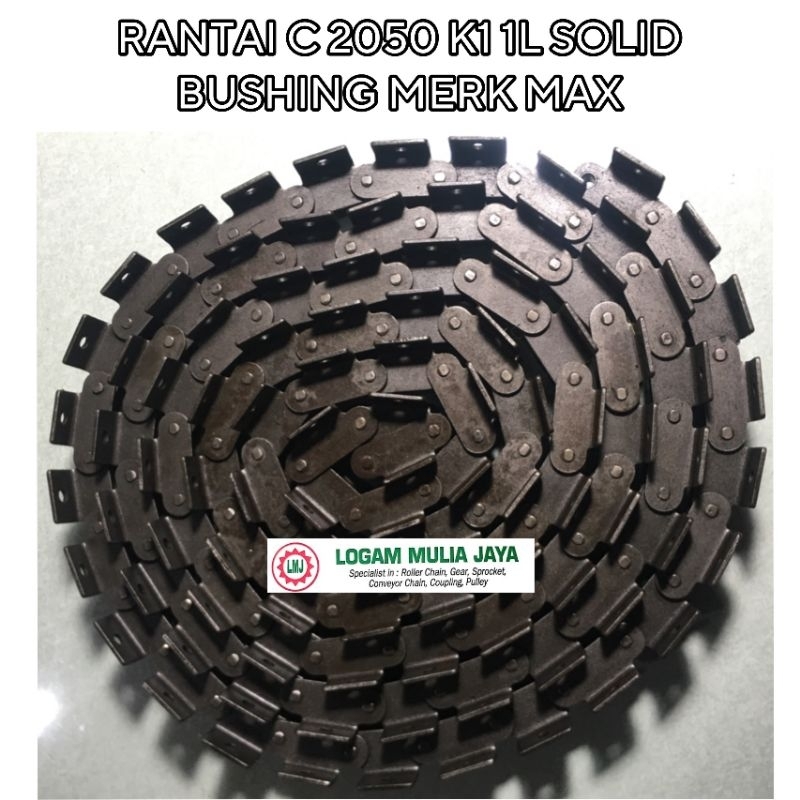 Jual DOUBLE PITCH RANTAI KUPINGAN ROLLER CHAIN C 2050 K1 1LINK SOLID ...