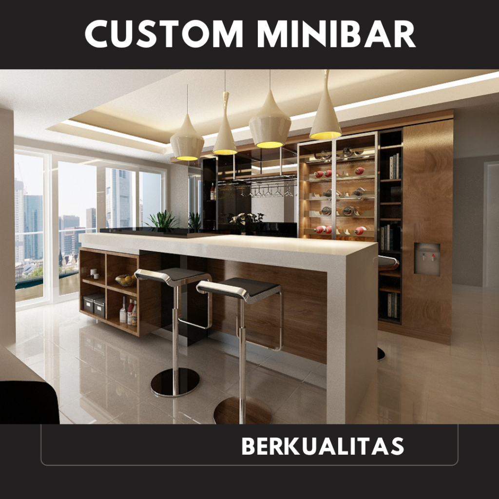Jual kitchen set mini bar minimalis modern custom | Shopee Indonesia