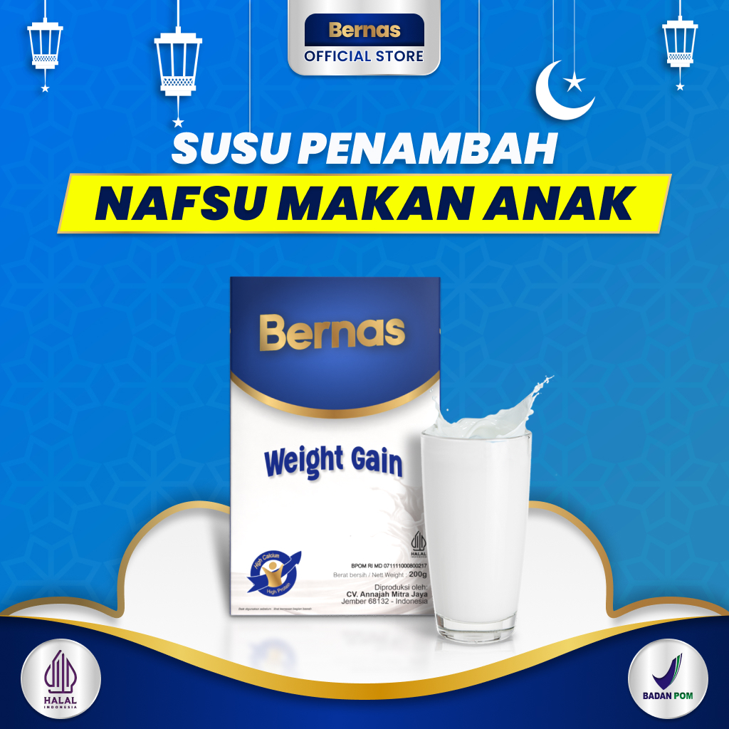 Jual BERNAS Susu Gemuk Anak | Susu Penambah Nafsu Makan Dan Berat Badan ...