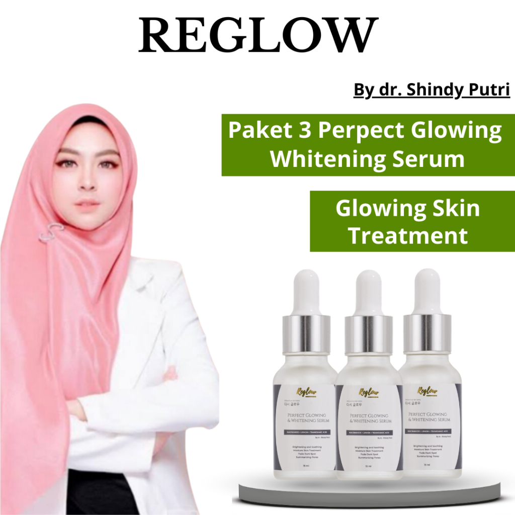 Jual [PAKET 3] Reglow Perfect Glowing & Whitening Serum Pencerah Kulit ...