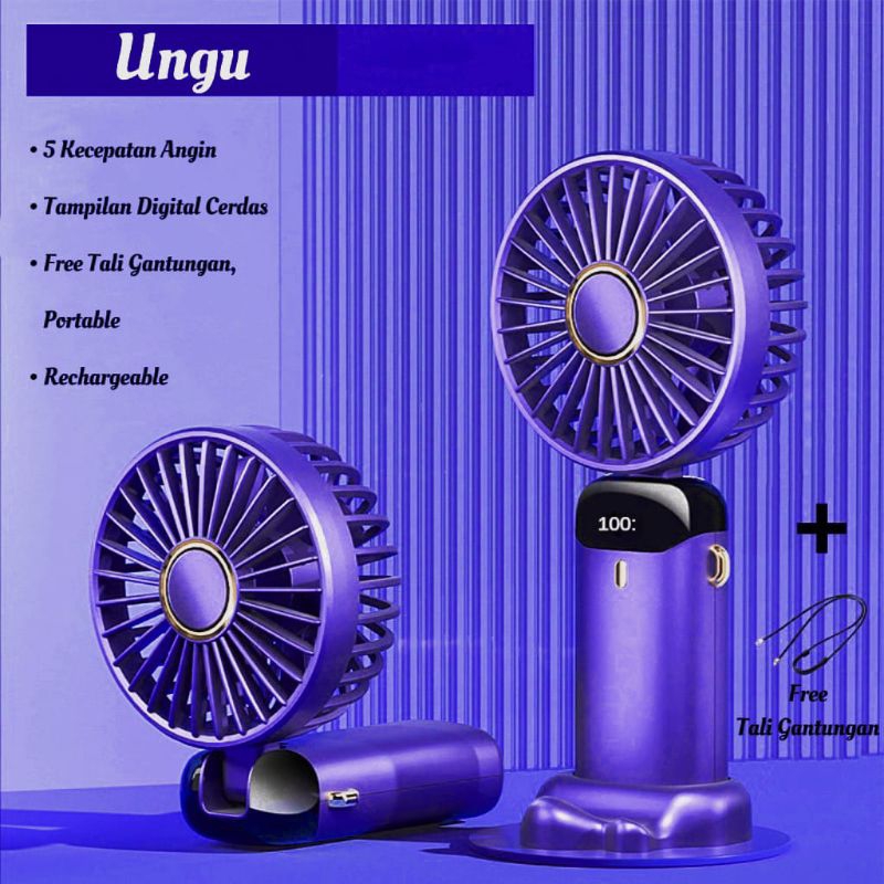 Jual Kipas Angin Portabel Mini Usb Lipat Display Portabel Handle Fan⭐ Supertop ⭐ Shopee Indonesia