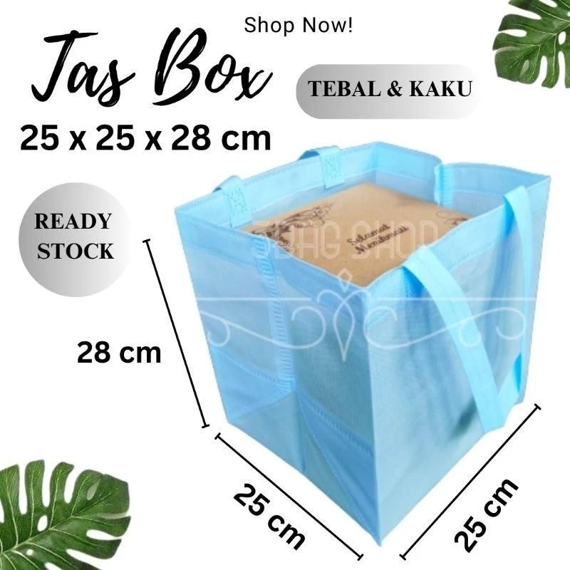 Jual Tas Hajatan 25x25 cm Tinggi 28 cm / Tas Nasi Kotak / Tas Spunbond ...