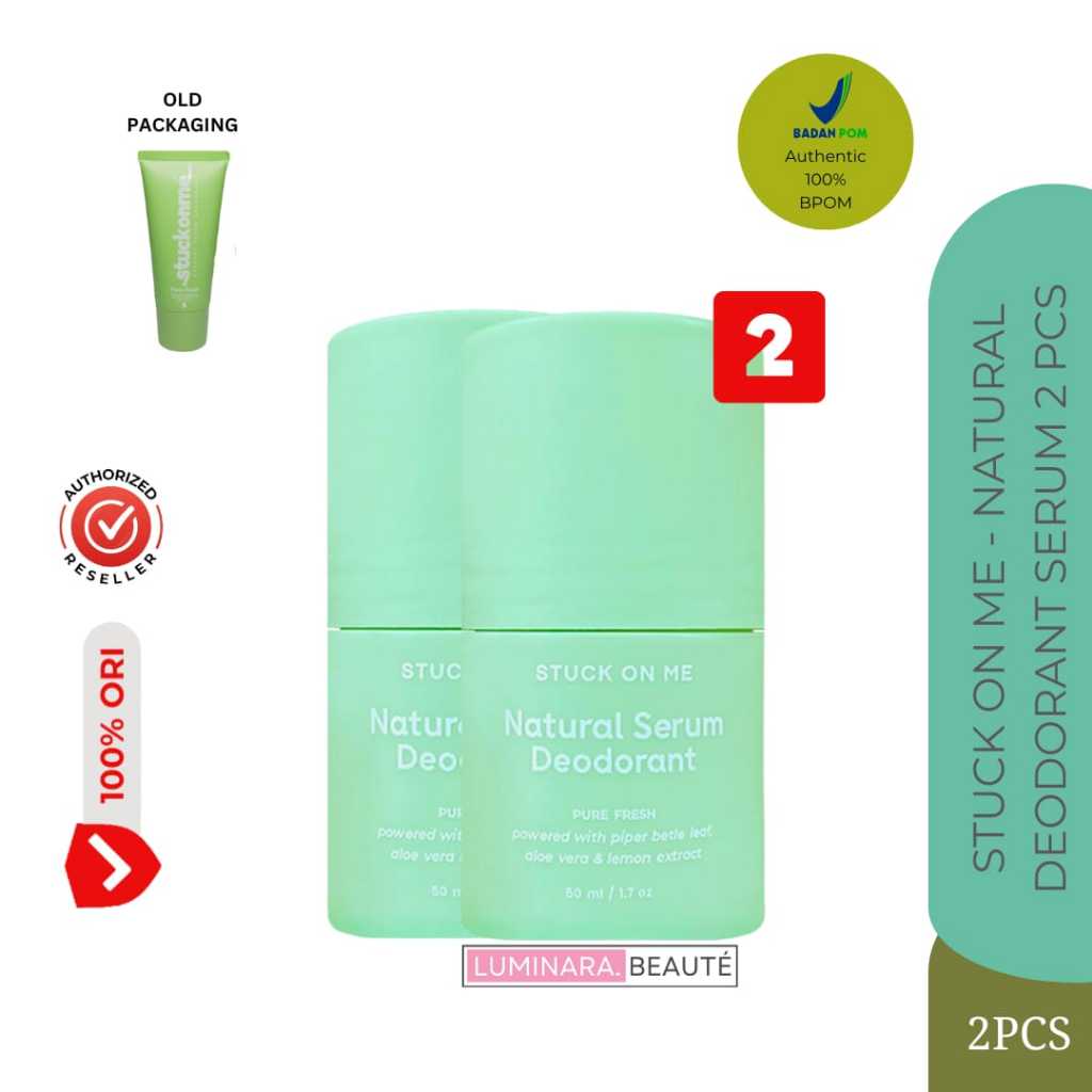 Jual STUCK ON ME Deodorant Serum Pure Fresh / Deodorant Alami Paket ...