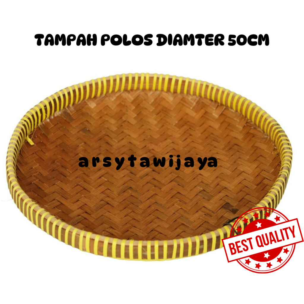 Jual Tampah Bambu Jumbo 50cm - Tampah Bambu Piring -Tampah Bambu Tali ...