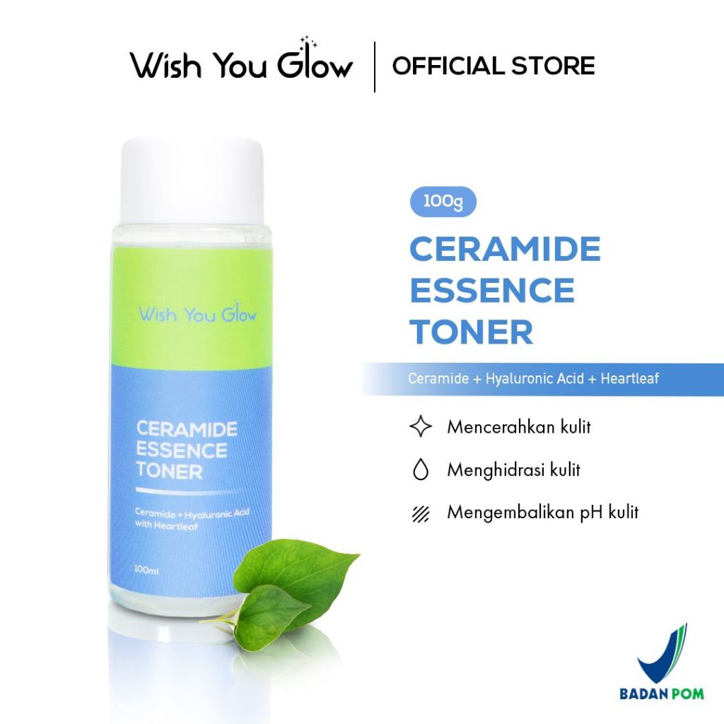Jual Wish You Glow - Ceramide Essence Toner Melembabkan Wajah dan ...
