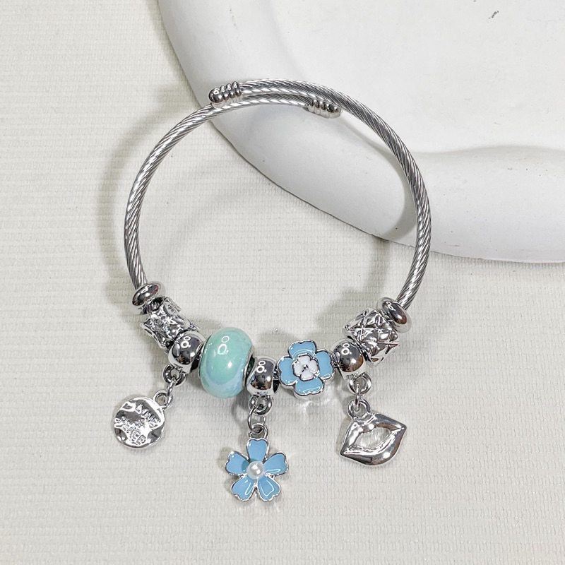 Jual Premium Gelang Pandora Charms Bracelet Serut Titanium Asli Wanita ...