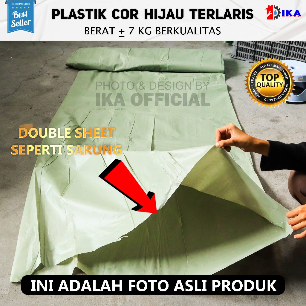 Jual PLASTIK COR HIJAU BUTEK - + 7 KILOGRAM TERMURAH SARUNG PANJANG ...