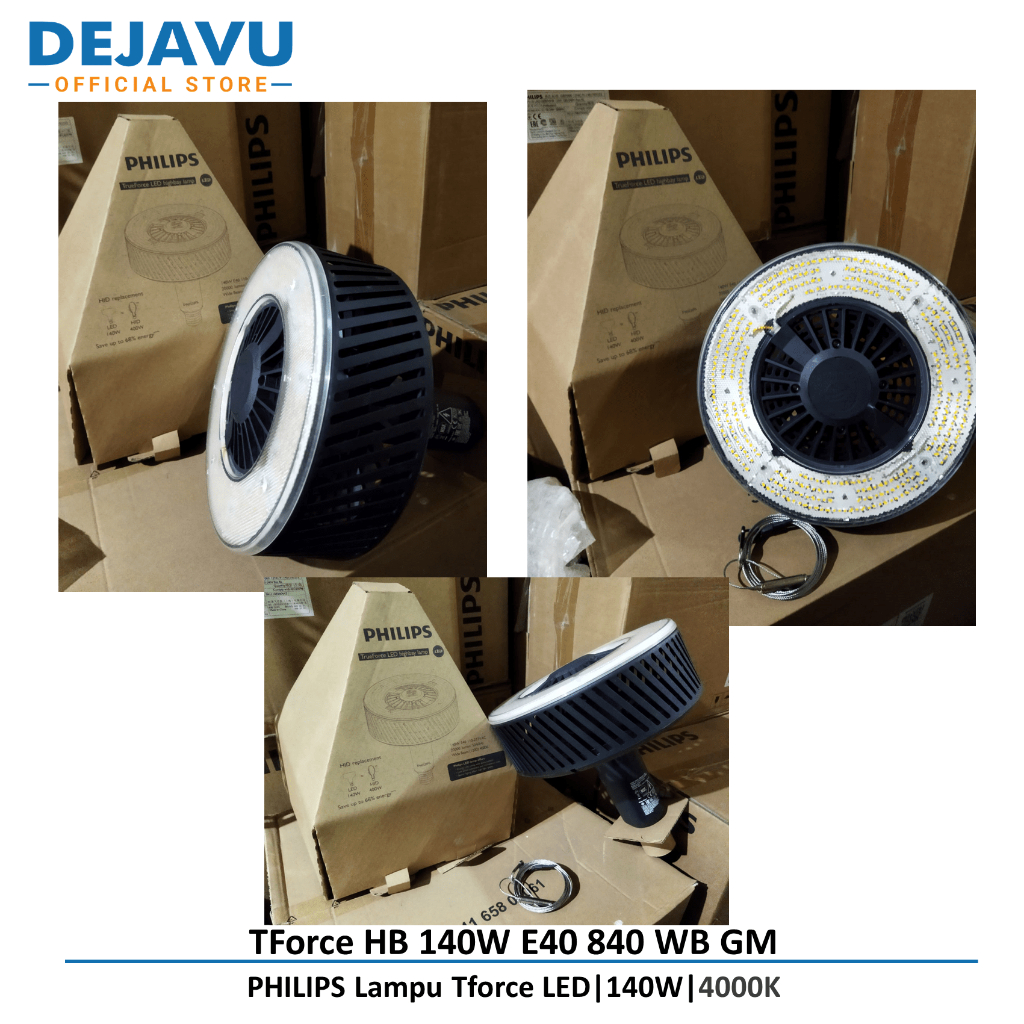 Jual Lampu PHILIPS TrueForce LED TForce HB 140W E40 840 WB GM | Shopee ...