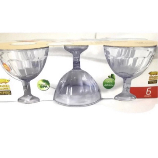 Jual GELAS SOP ES BUAH ES TELER 6 PCS KEDAUNG GELAS | Shopee Indonesia