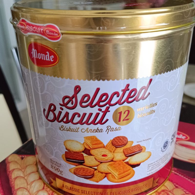 Jual Monde Selected Biscuit 800gr 800 gr Kaleng | Shopee Indonesia