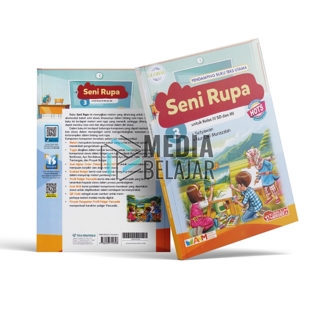 Jual Buku Global Seni Rupa SD/MI Kelas 1,2,3,4,5,6 Kurikulum Merdeka Tiga Serangkai Revisi ...