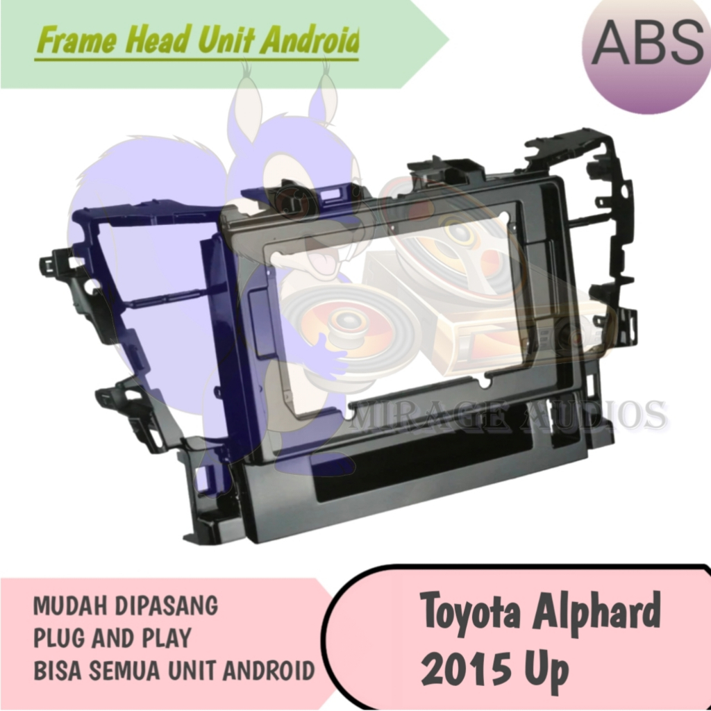 Jual Frame Head Unit Android Toyota Alphard 2015 up 10 inch | Shopee ...