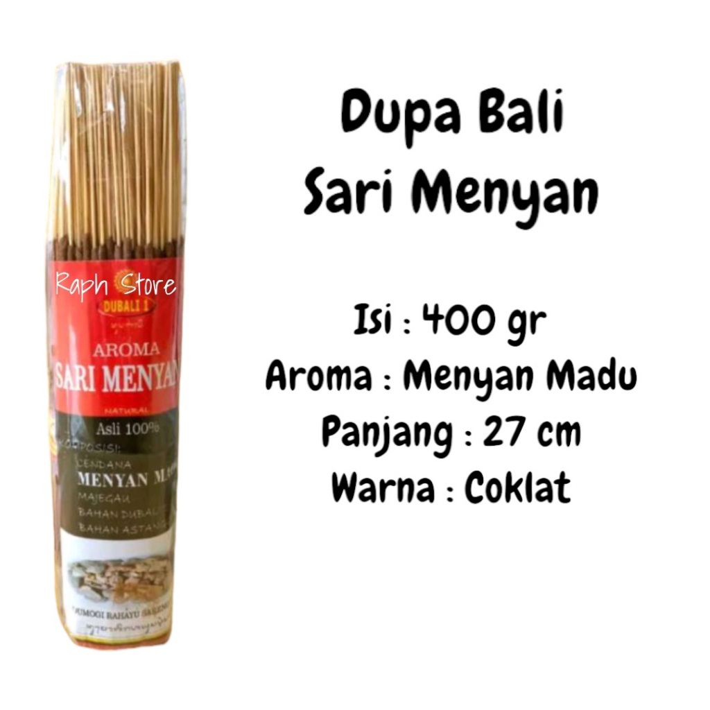 Jual Dupa Bali Aroma Sari Menyan Madu Murni Kemasan 4 Ons Hio Handmade ...