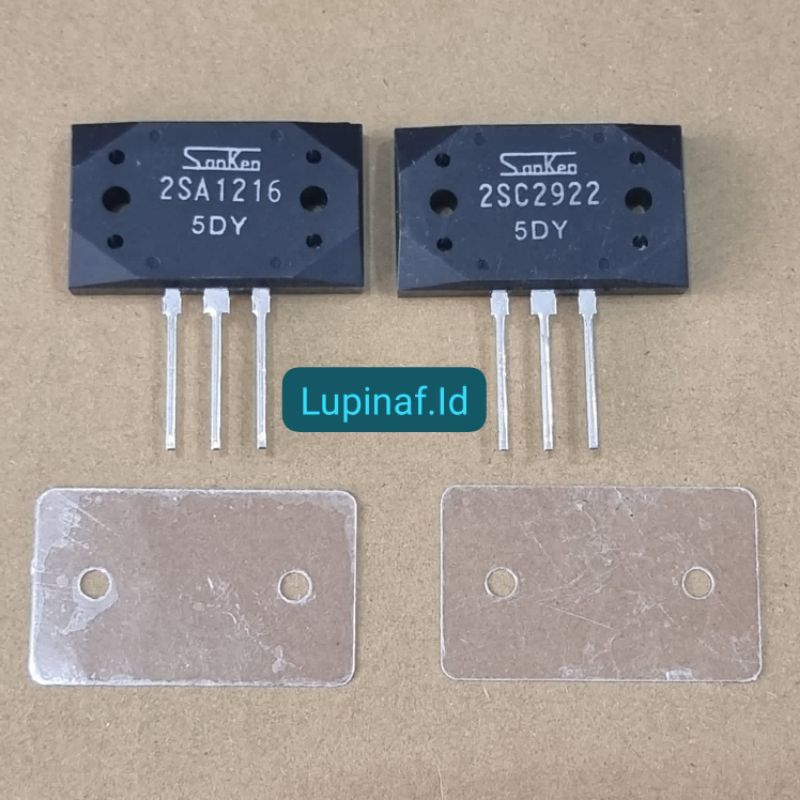 Jual TRANSISTOR 5DY ORI 2SA1216 2SC2922 SANKEN JEPANG ORIGINAL 1SET + MIKA SA1216 SC2922 1216 ...