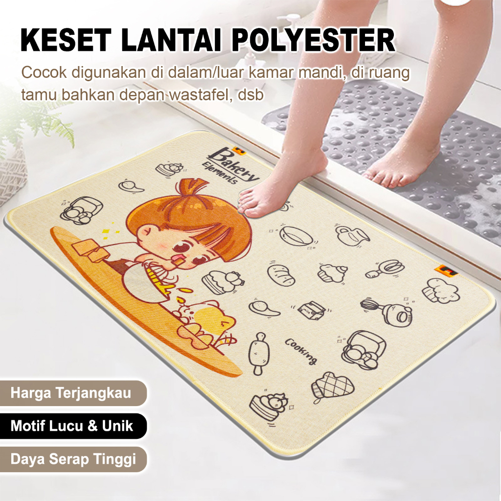 Jual Keset Lantai Polyester Motif Lucu/D15A1 | Shopee Indonesia