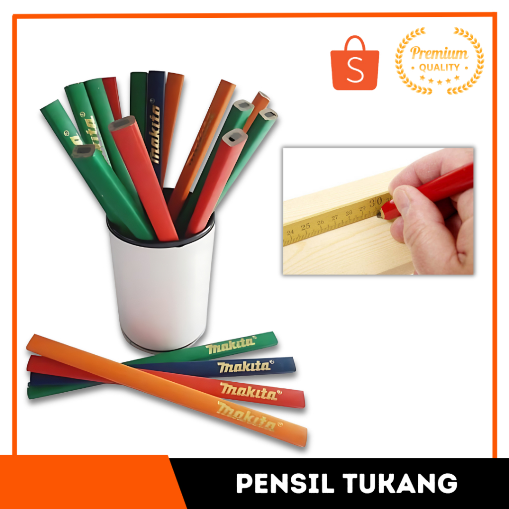 Jual Pensil Tukang Kayu Pensil Tukang bangunan Pensil Tukang Makita ...