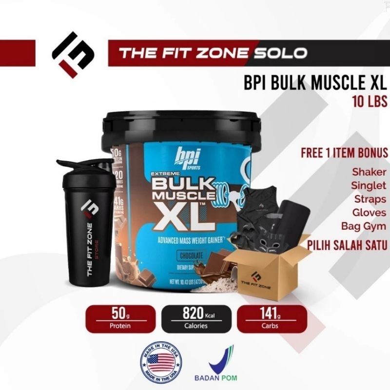Jual BPI Sports Bulk 10 Lbs Muscle XL Gainer Weight Gainer | Shopee Indonesia