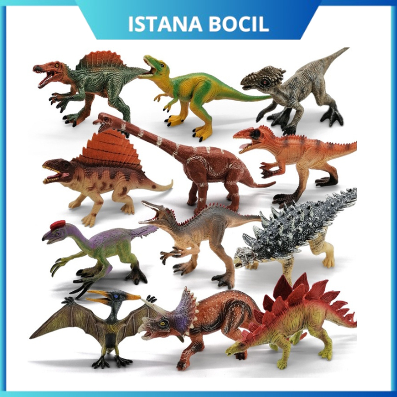 Jual Mainan Dinosaurus Mainan Anak Figure Forest Dinosaur Miniatur ...