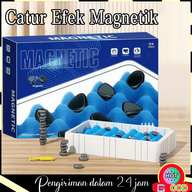 Jual Mainan Edukatif Anak Catur Efek Magnet Catur Ranjau Mainan Meja ...