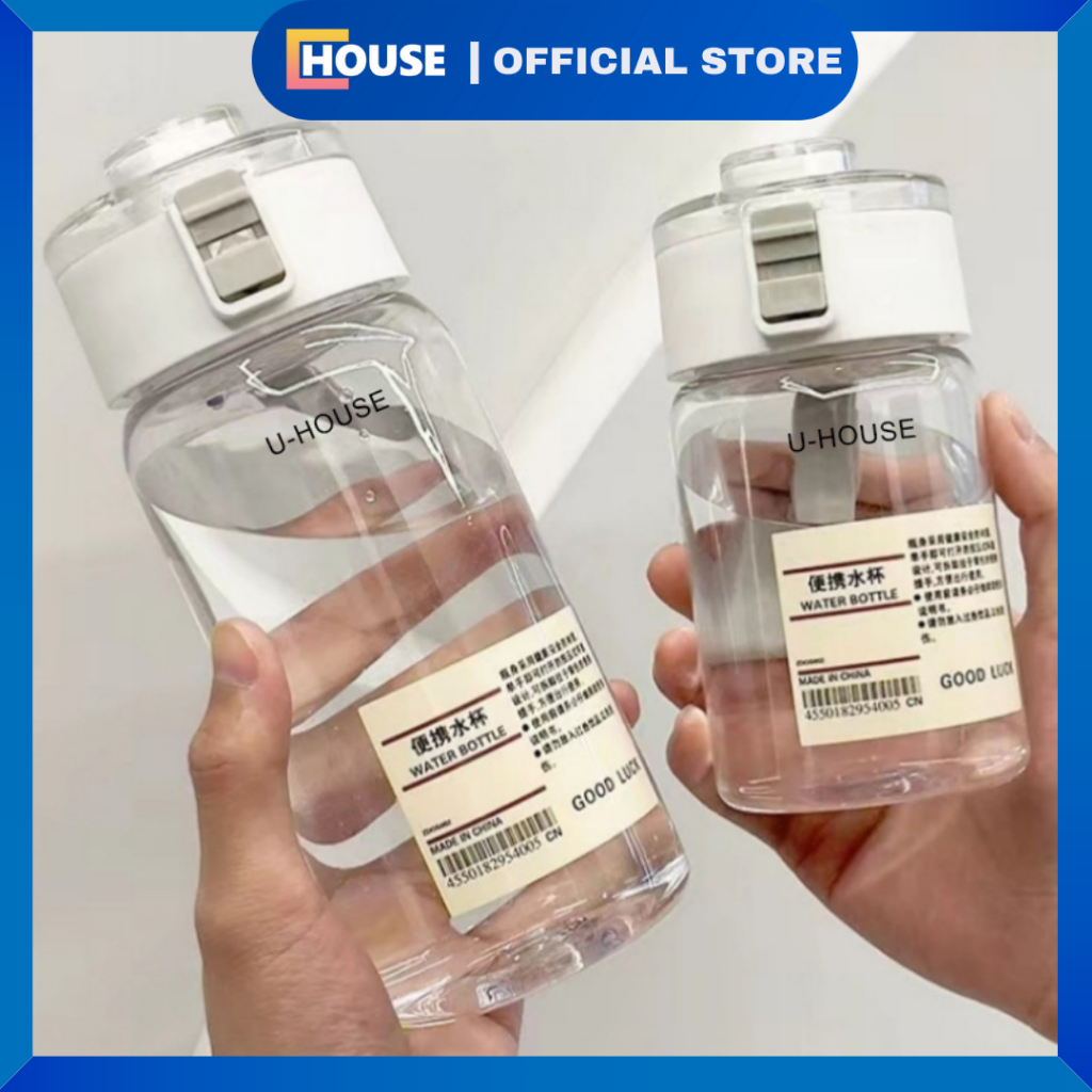 Jual U HOUSE Olahraga Water Bottles /Bening Estetik Botol Air Minum ...