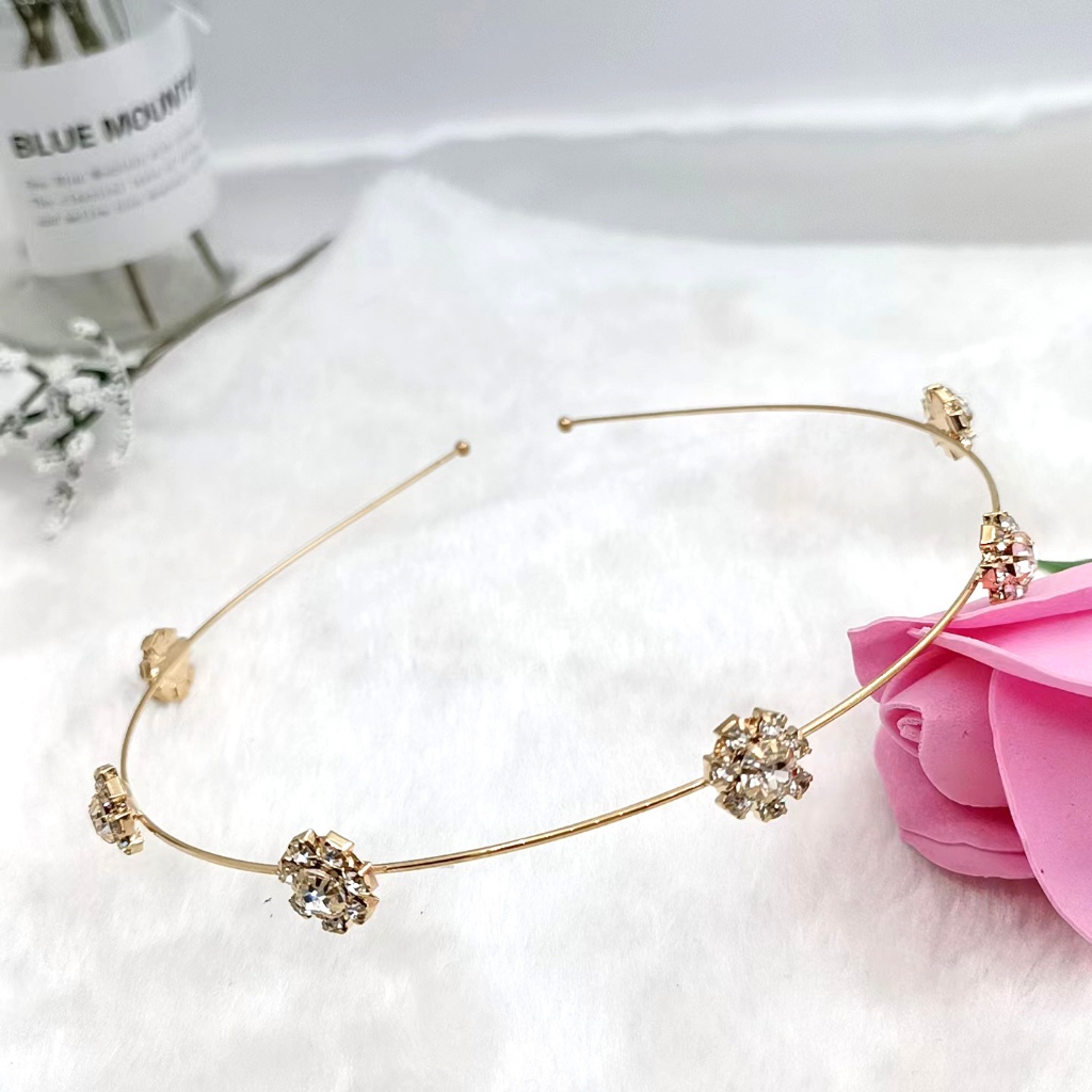 Jual Bando Wanita Berlian Permata Simple Mewah Pearl Headband Kupu-Kupu ...