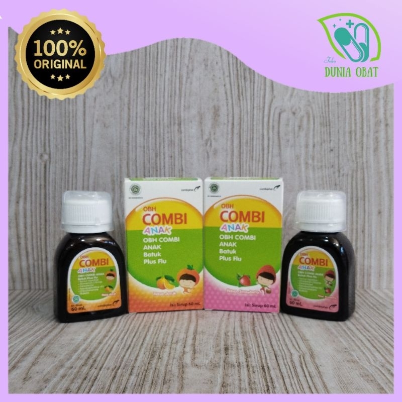 Jual [60 ml] OBH combi anak | jeruk | strawberry | batuk pilek | demam ...