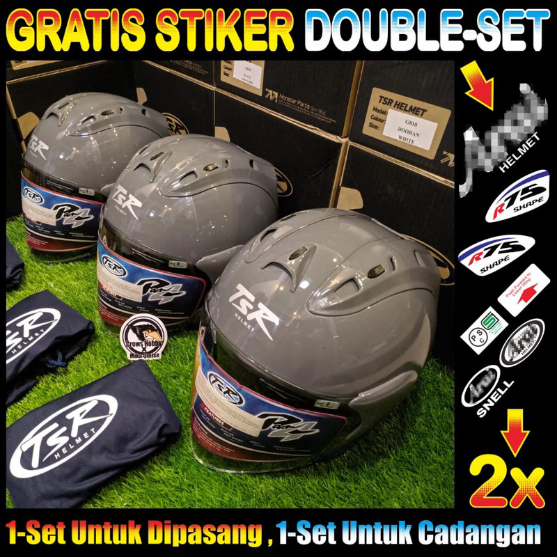 Jual Helm TSR Ram 4 Modern Greyi | Shopee Indonesia