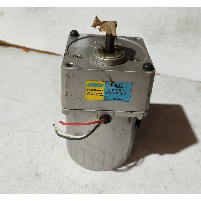 Jual Ac Motor Gearbok PeeiMoger 220V 25W Ratio 1 : 25 48Rpm | Shopee ...