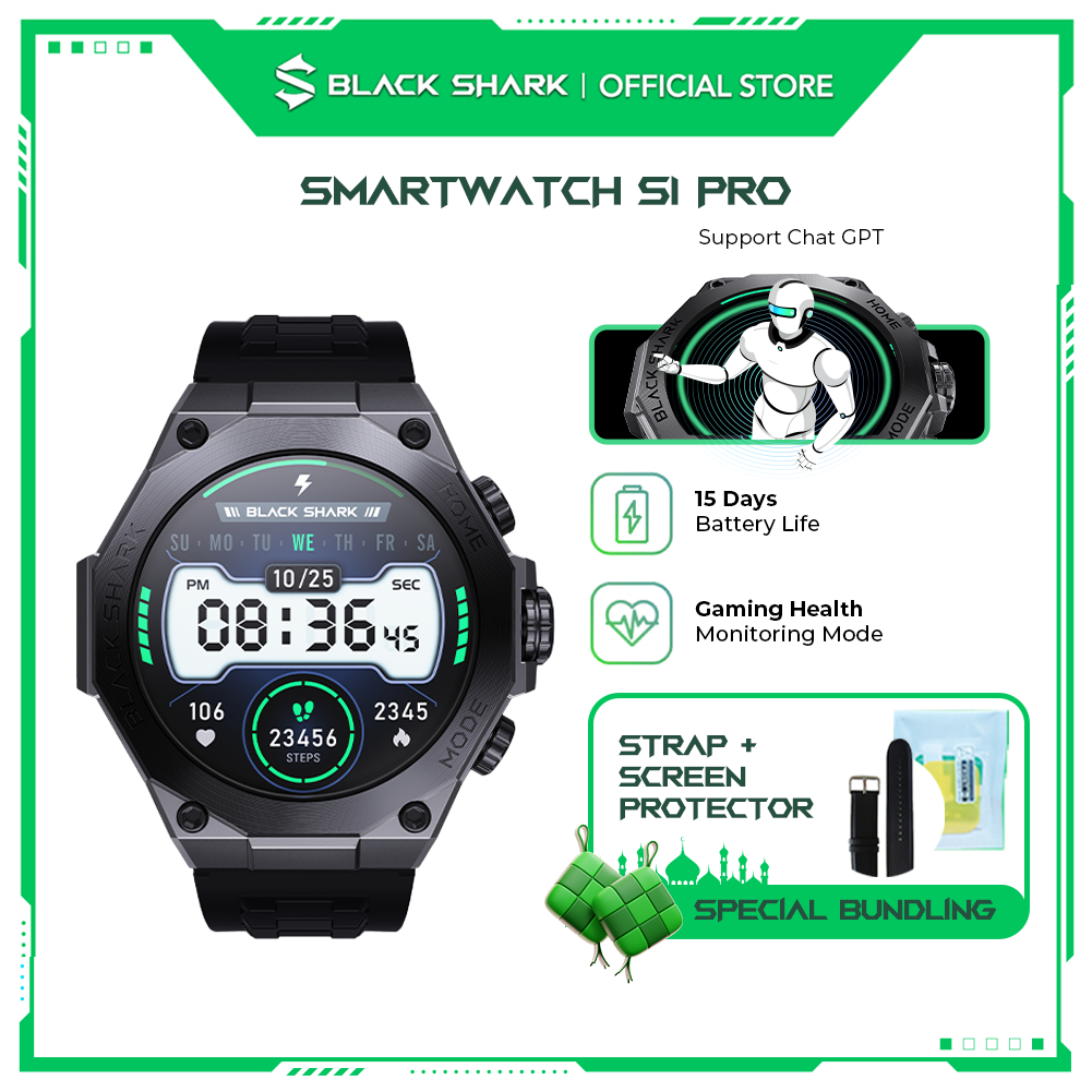 Jual Black Shark Smartwatch S1 Pro | 15 Days Baterry Life | ENC Clear ...