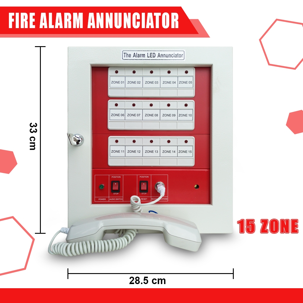 Jual Fire Alarm Control Panel 15 Zone (Kontrol Alarm Pemadam kebakaran ...