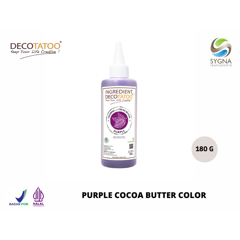 Jual Food Coloring Decotatoo - Purple Cocoa Butter Color 180 gr ...