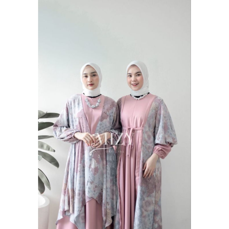 Jual NADLIN MAXI Trend pakaian terbaru long dress muslim baju gamis klok A line cantik ootd ...