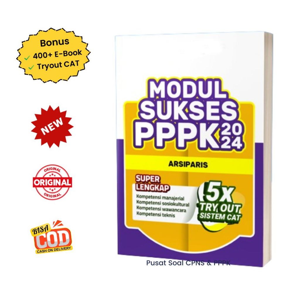 Jual Buku PPPK Arsiparis 2024 | Buku P3K Arsiparis 2024 Best Seller ...