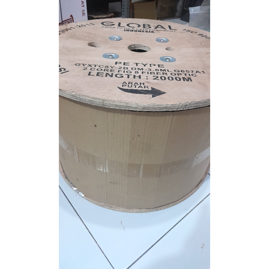 Jual KABEL FIBER OPTIK GLOBAL 2 CORE FIG 8 PE TYPE/ARMOURE DIAMETER 3,6 MILI 2 KM | Shopee Indonesia