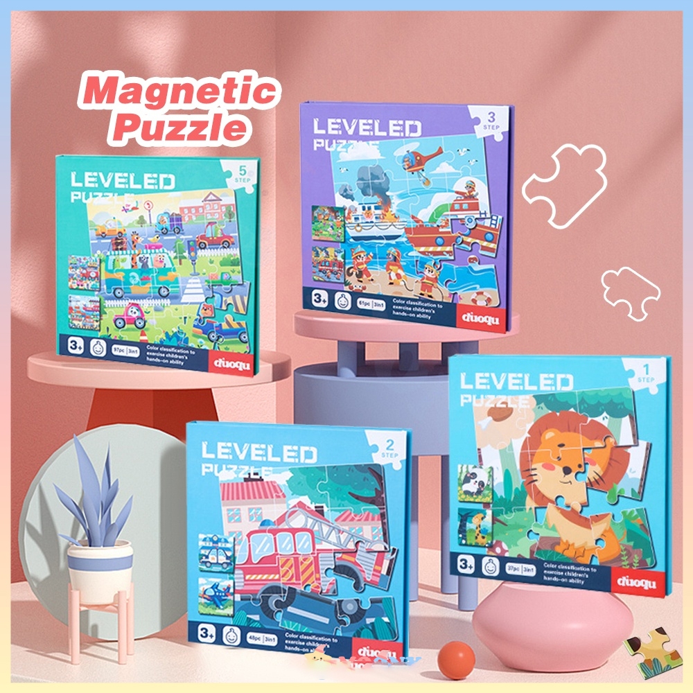 Jual Buku Puzzle Magnet / Booklet Magnetic Puzzle 3 in 1 Dengan 5 Step ...
