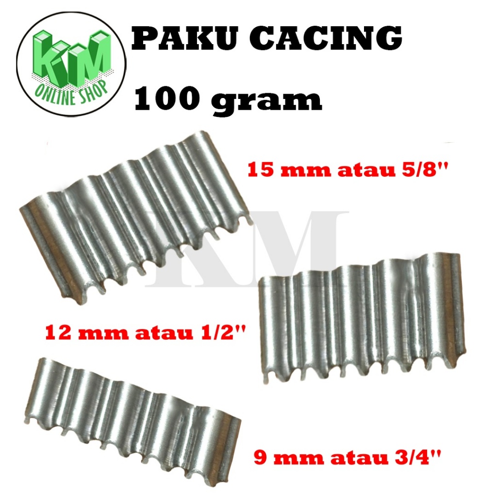 Jual Paku Cacing 9 mm / 12 mm / 15 mm isi 100 Gram / Paku Penyambung ...