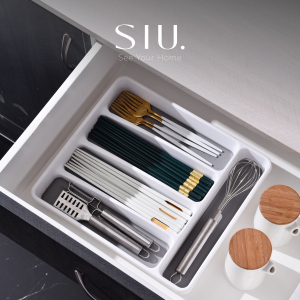 Jual Drawer Cutlery Utensil Organizer Laci Sendok Garpu Spatula Pisau ...