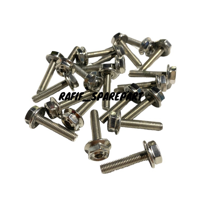 Jual BAUT MONEL STAINLIS VISOR N MAX AEROX 5x25 BIG HEAD | Shopee Indonesia