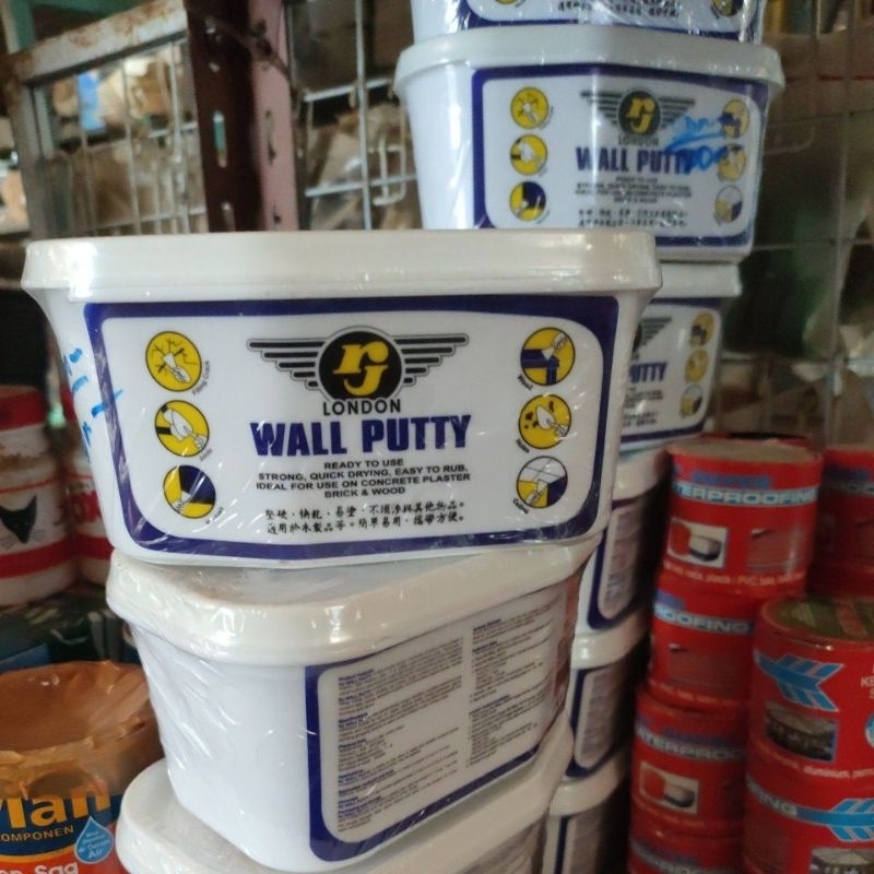Jual Wall Putty Dempul RJ / semen putih dempul tembok 0.5kg dempul kayu ...