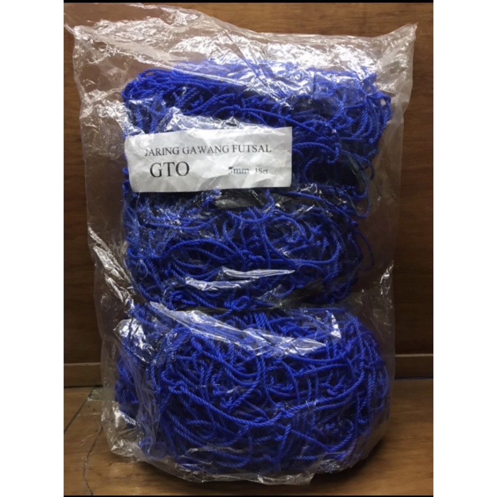Jual Jaring Gawang Futsal GTO 3 mm Set isi 2 Tebal Net Sepasang Bola ...