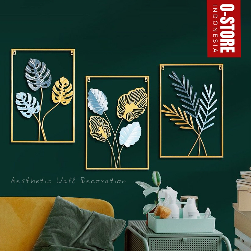 Jual Hiasan Dinding Aesthetic Pajangan Dinding Ruang Tamu Bunga Wall ...